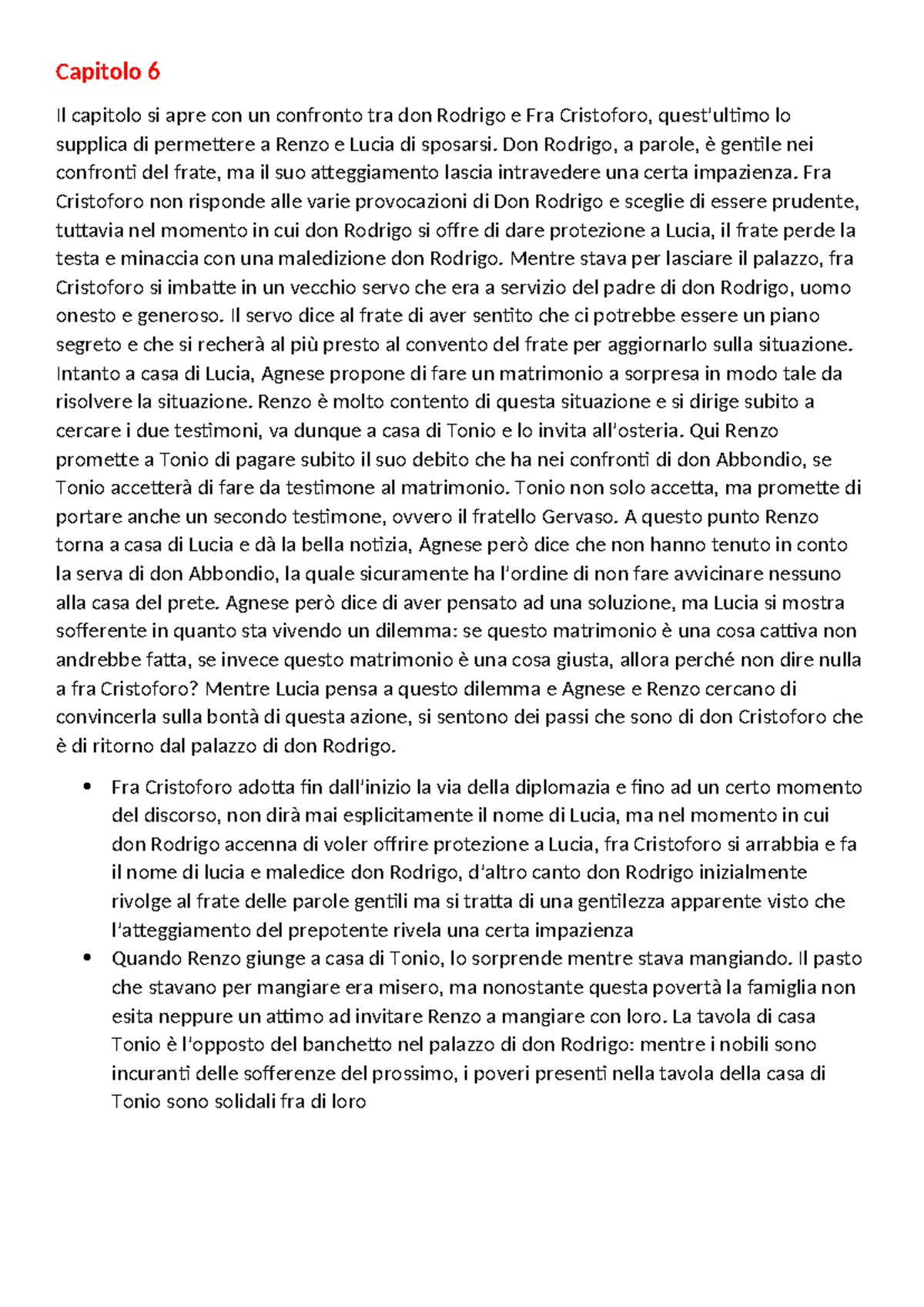 Capitolo 6 - Analisi e Temi di "I Promessi Sposi" - Studocu