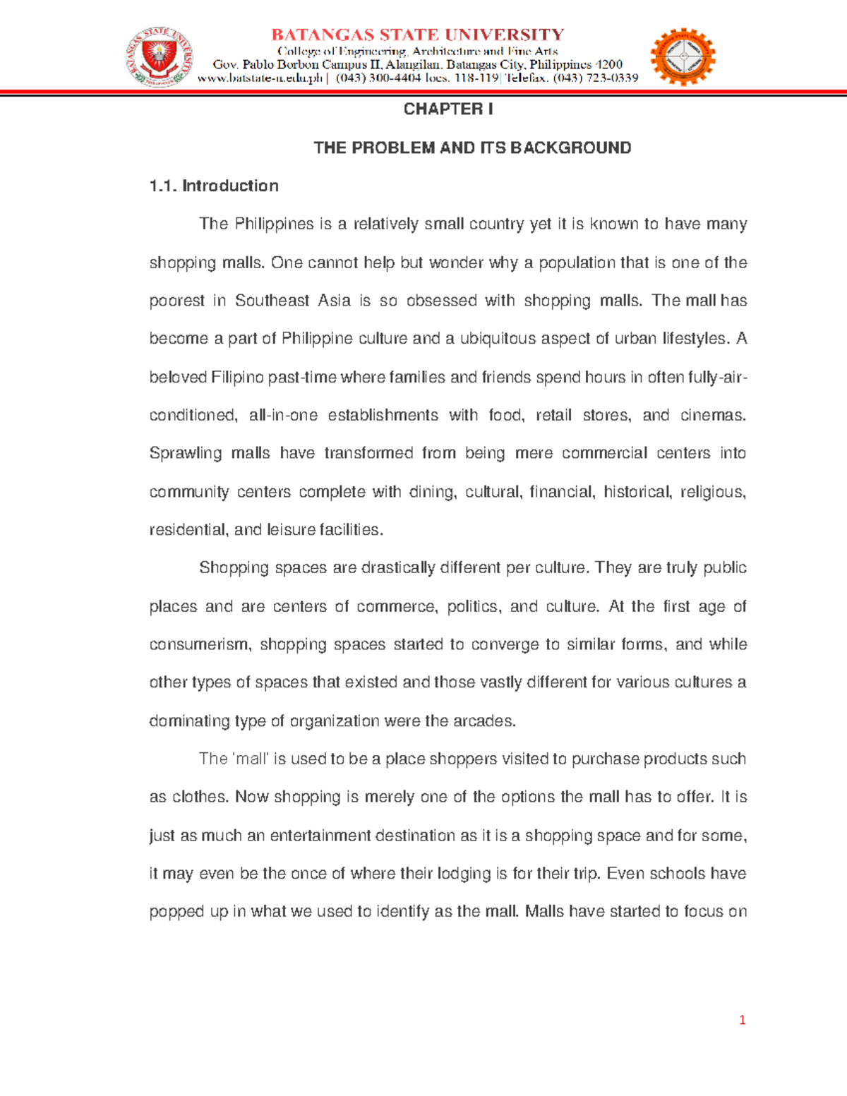 Chapter 1 - Architectural Design 5 Research Paper - CHAPTER I THE ...