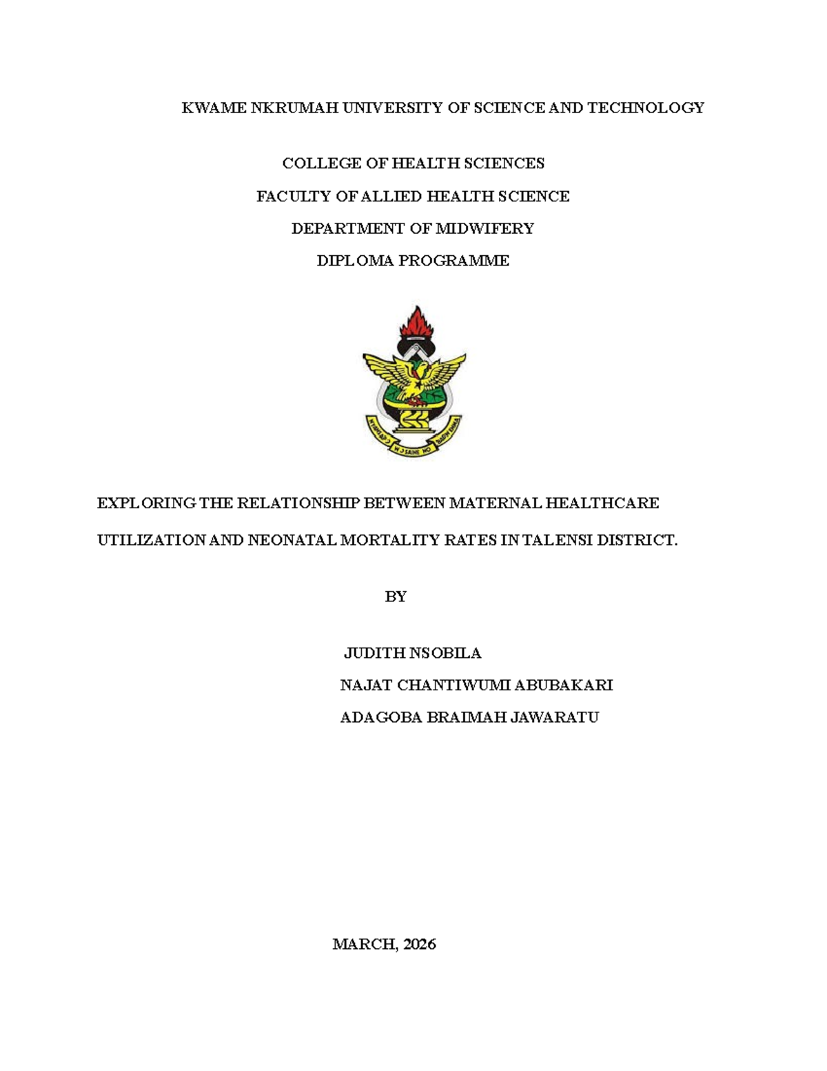Exploring Maternal Healthcare Utilization & Neonatal Mortality in ...