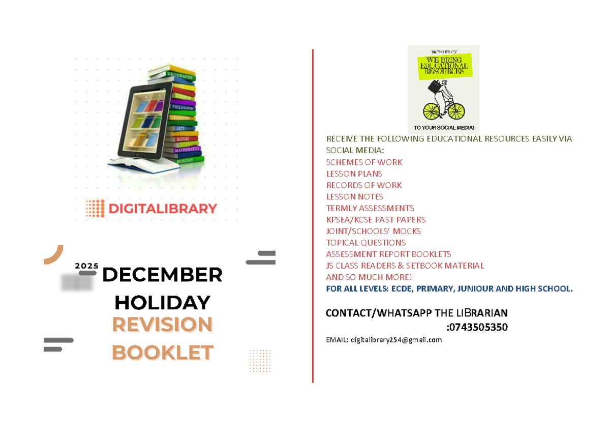 PP2 Early Years Education Holiday Revision Booklet - Studocu