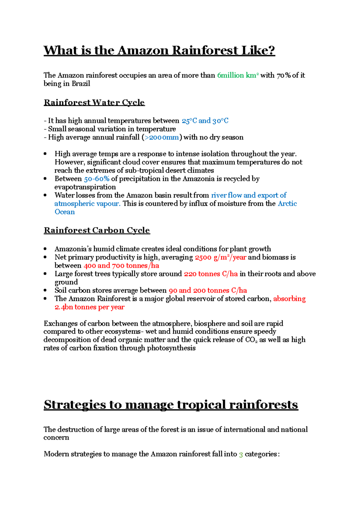 Amazon Rainforest: Geography Case Study Insights & Management ...