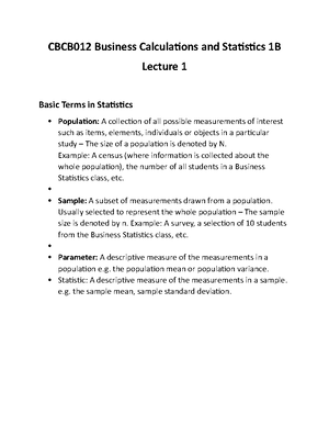 Probability notes: Chapter 4 exercises and examples - Studocu
