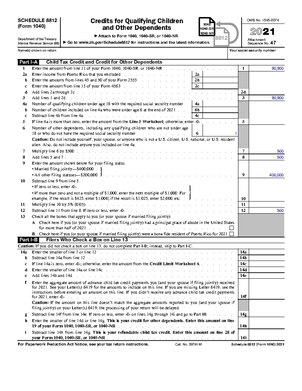 ACC 330 - Schedule 8812 Form 1040 Instructions for 2021 - Studocu