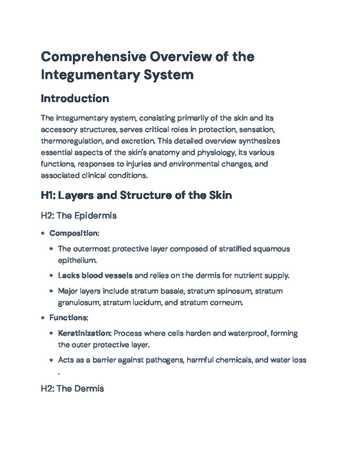 Integumentary System Overview: Anatomy, Functions, and Conditions - Comprehensive Overview of ...