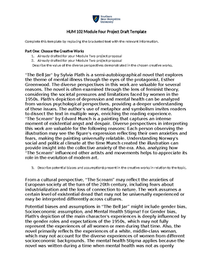 [Solved] What are two creative works that portray mental health - Self ...