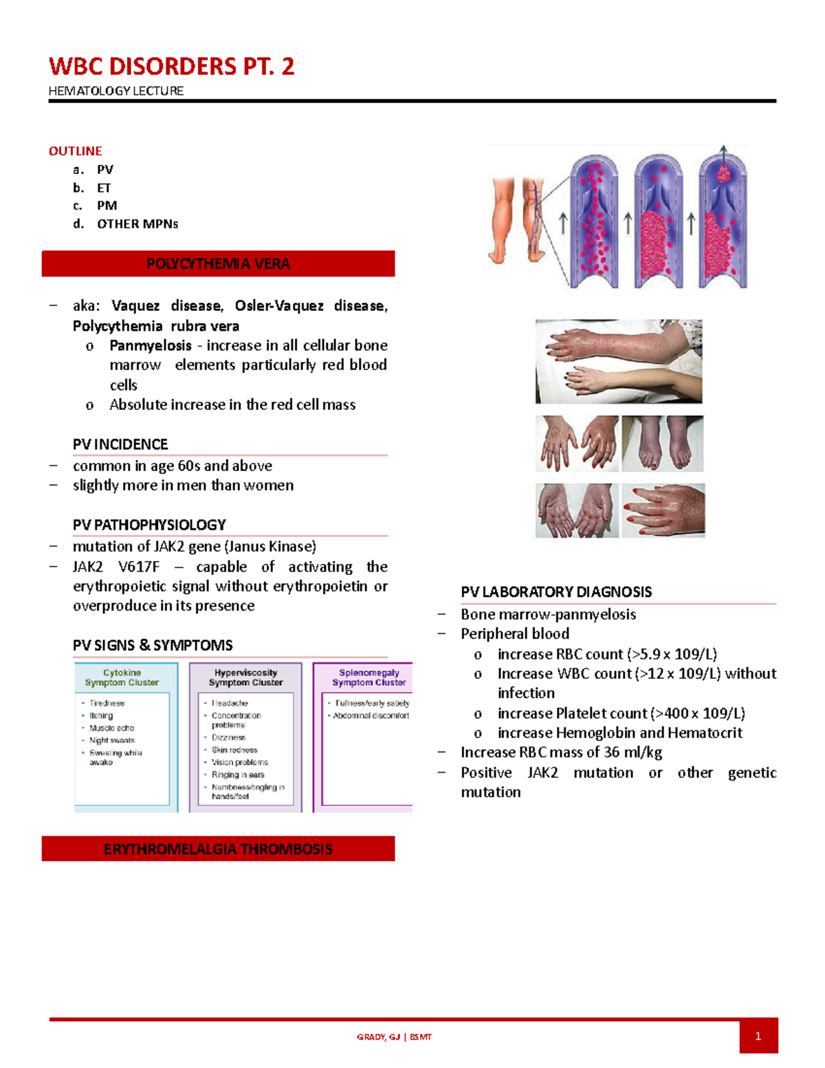 GIGI's Trans - WBC Disorders Lecture Notes - WBC DISORDERS PT. 2 ...