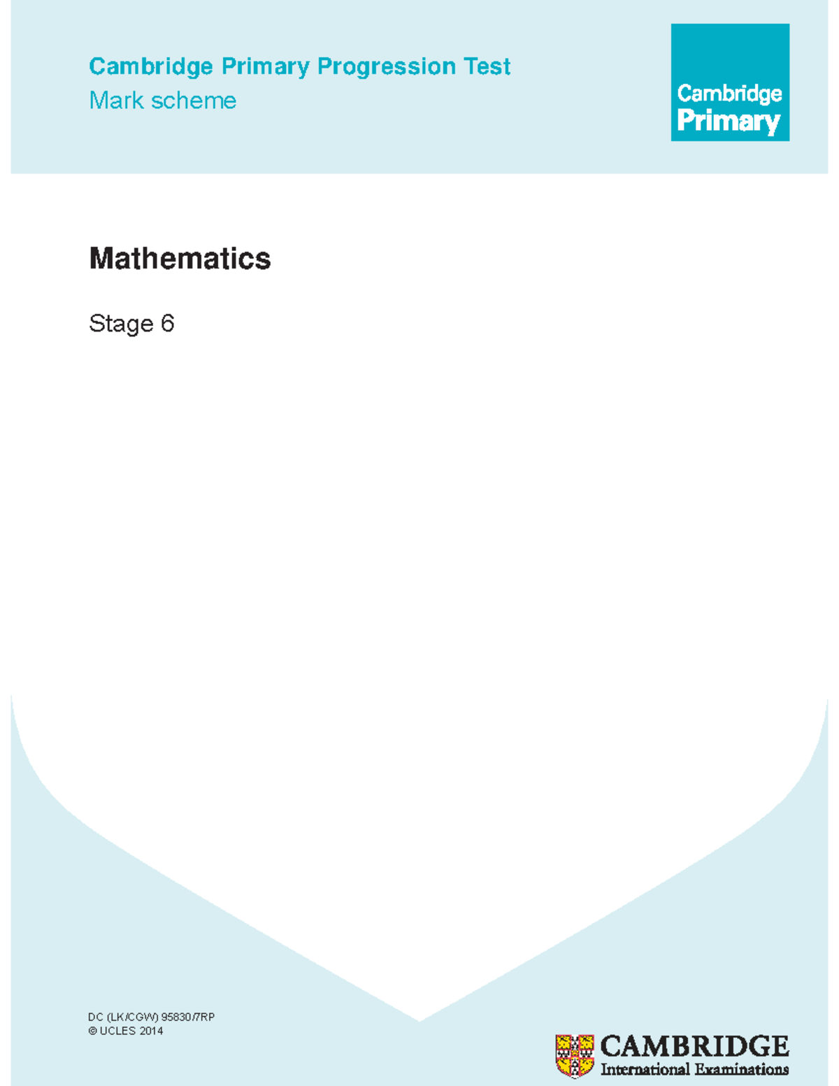 Maths Stage 6 MS 7RP Paper 1 and Paper 2 Mark Scheme Notes - Studocu