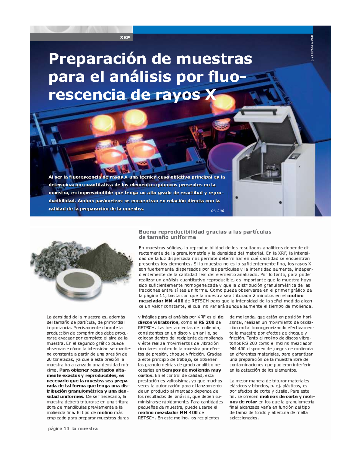 Preparación de Muestras para Análisis XRF (C) - Tr probe 32 - Studocu