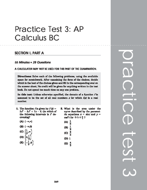 AP Calculus BC - Full Practice Exam w/ Answers 2 - AP Calculus BC ...