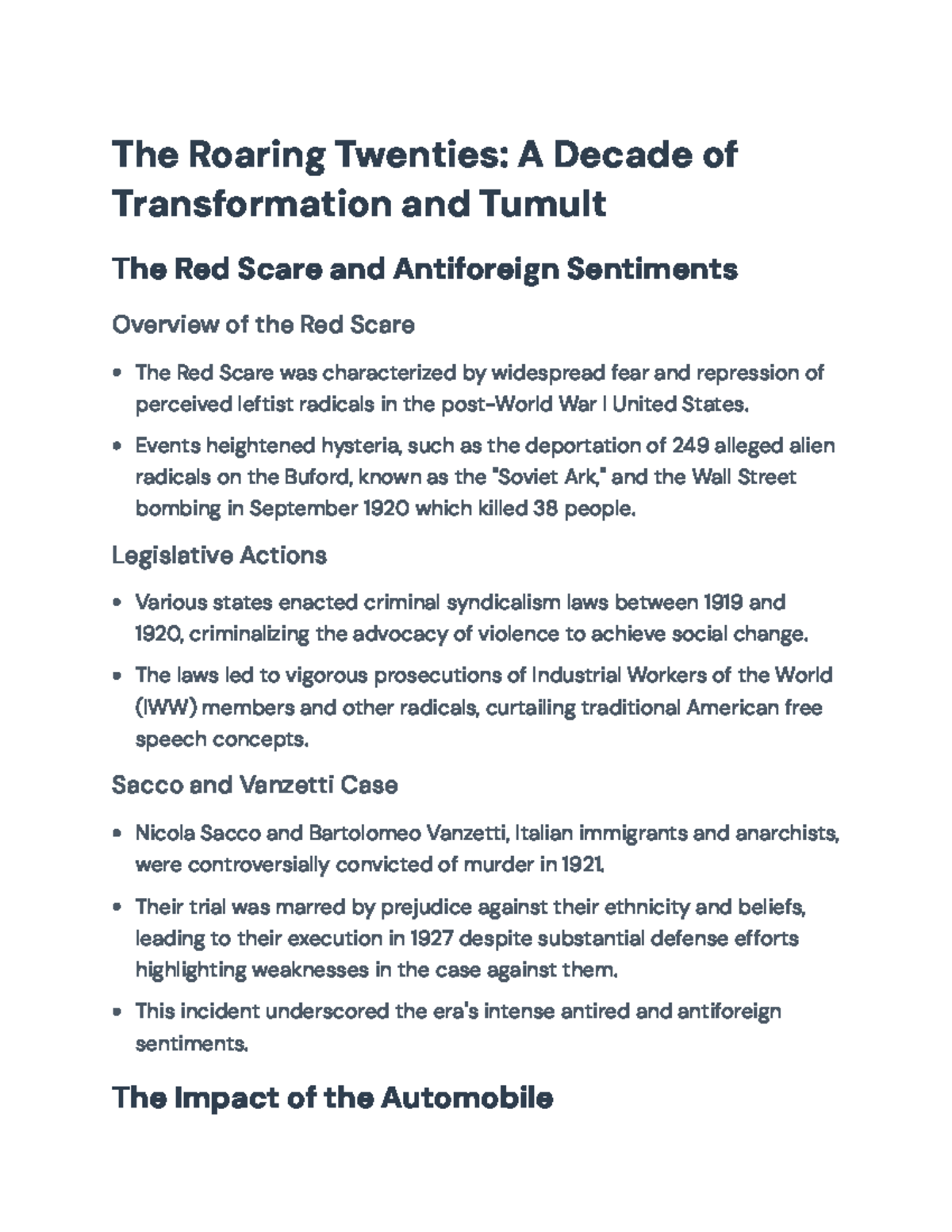 The Roaring Twenties: Social, Cultural & Political Changes Overview ...