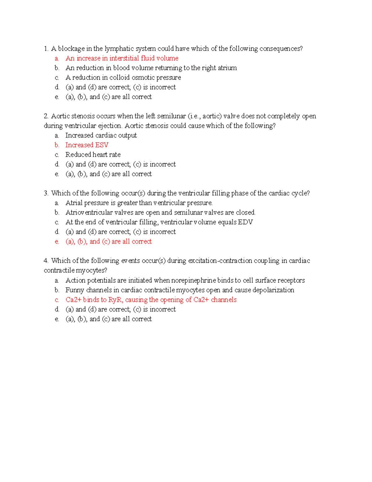 Evaluate Quiz - Module 7: Lymphatic System & Cardiac Cycle Concepts ...
