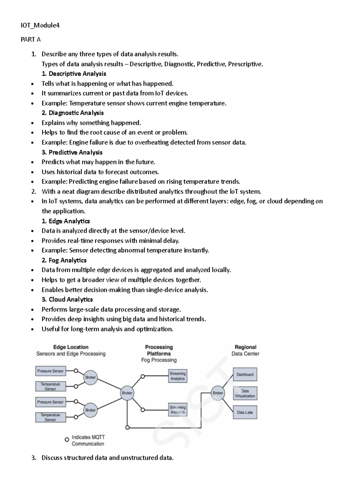 IOT Module 4 - Data Analysis and Risk Management Study Guide - Studocu