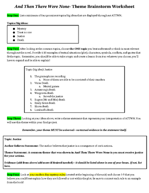 Analysis of Themes in Agatha Christie's "And Then There Were None ...