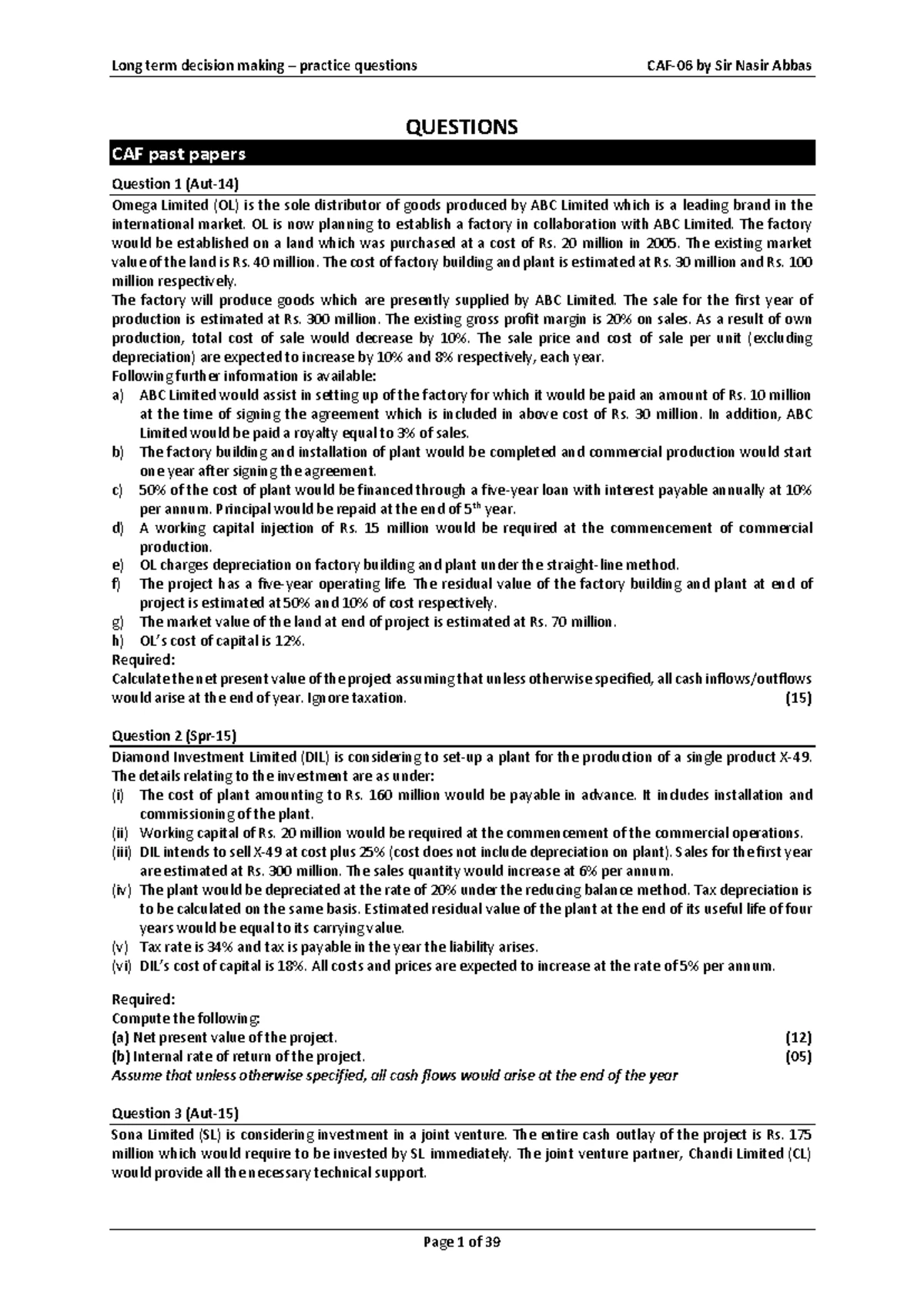 ICAP examination schedule for CAF examination stages 2025-26 - Studocu