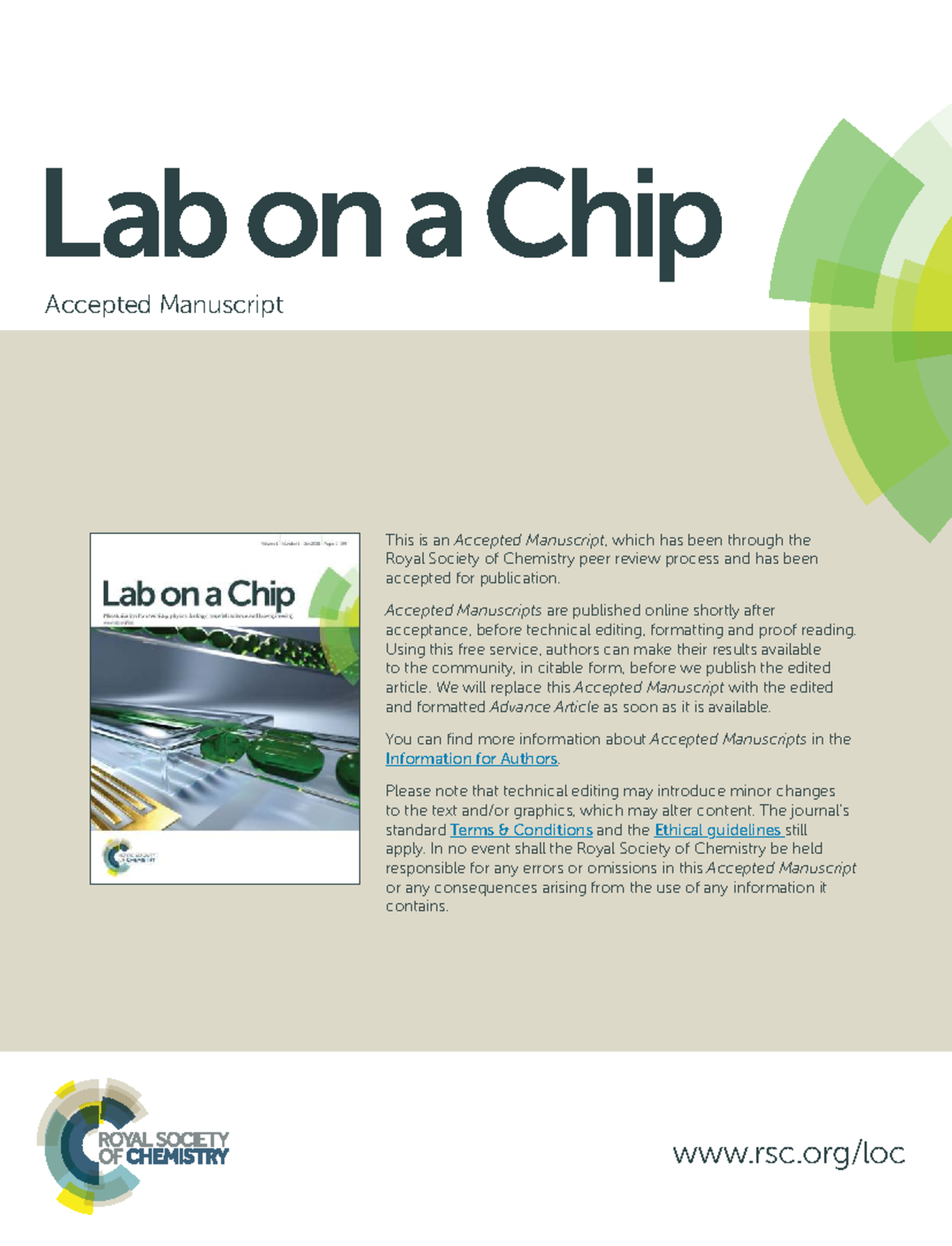 Lab on a Chip: Microfluidic Sensor for Whole Blood Cell Differentiation ...