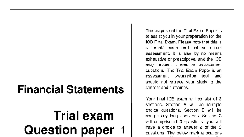 FNST Mock Exam: Comprehensive Trial Questions with Solutions - Studocu