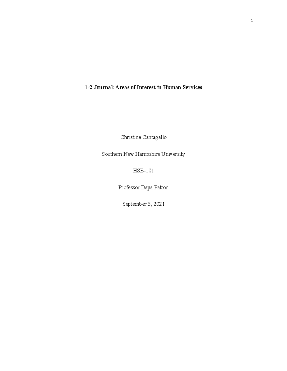 HSE-101 1-2 Journal: My Passion for Substance Abuse Counseling - Studocu