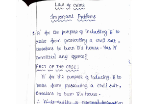 BNS Handwritten notes - BHARTIYA NYAYA SANHITA 2023 Innovative ...