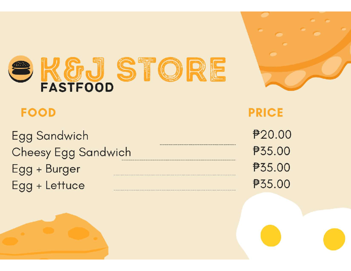 Colorful Illustration Fast Food Menu Landscape 20240905 131658 0002 ...