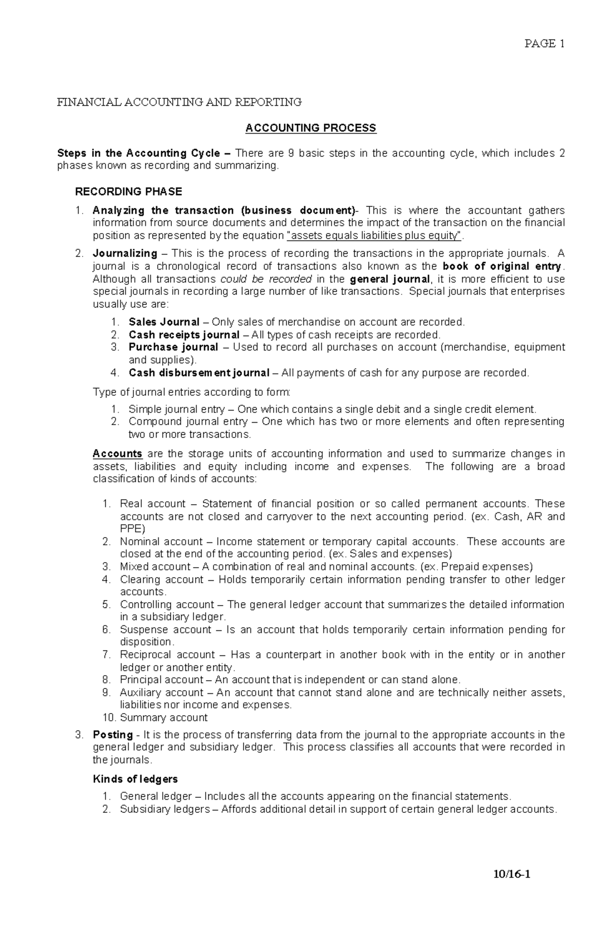 FAR Reviewer - NOTES - FINANCIAL ACCOUNTING AND REPORTING ACCOUNTING ...