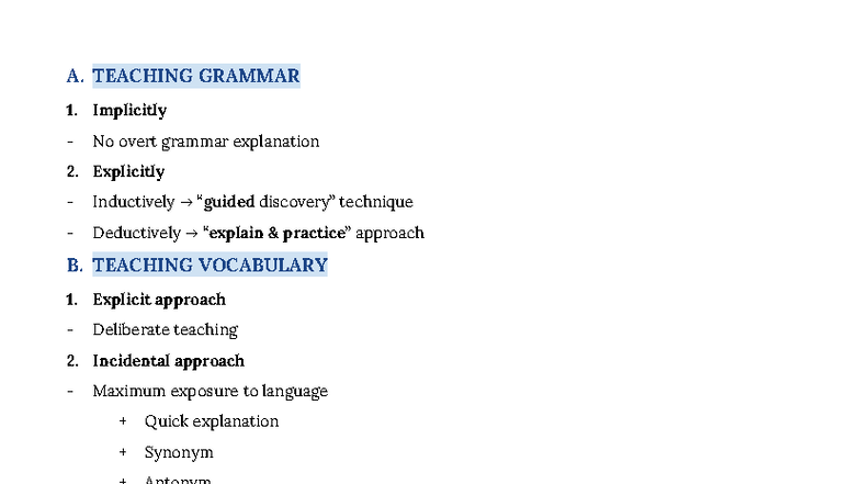 Teaching Grammar, Vocabulary, and Pronunciation: A Comprehensive Guide ...