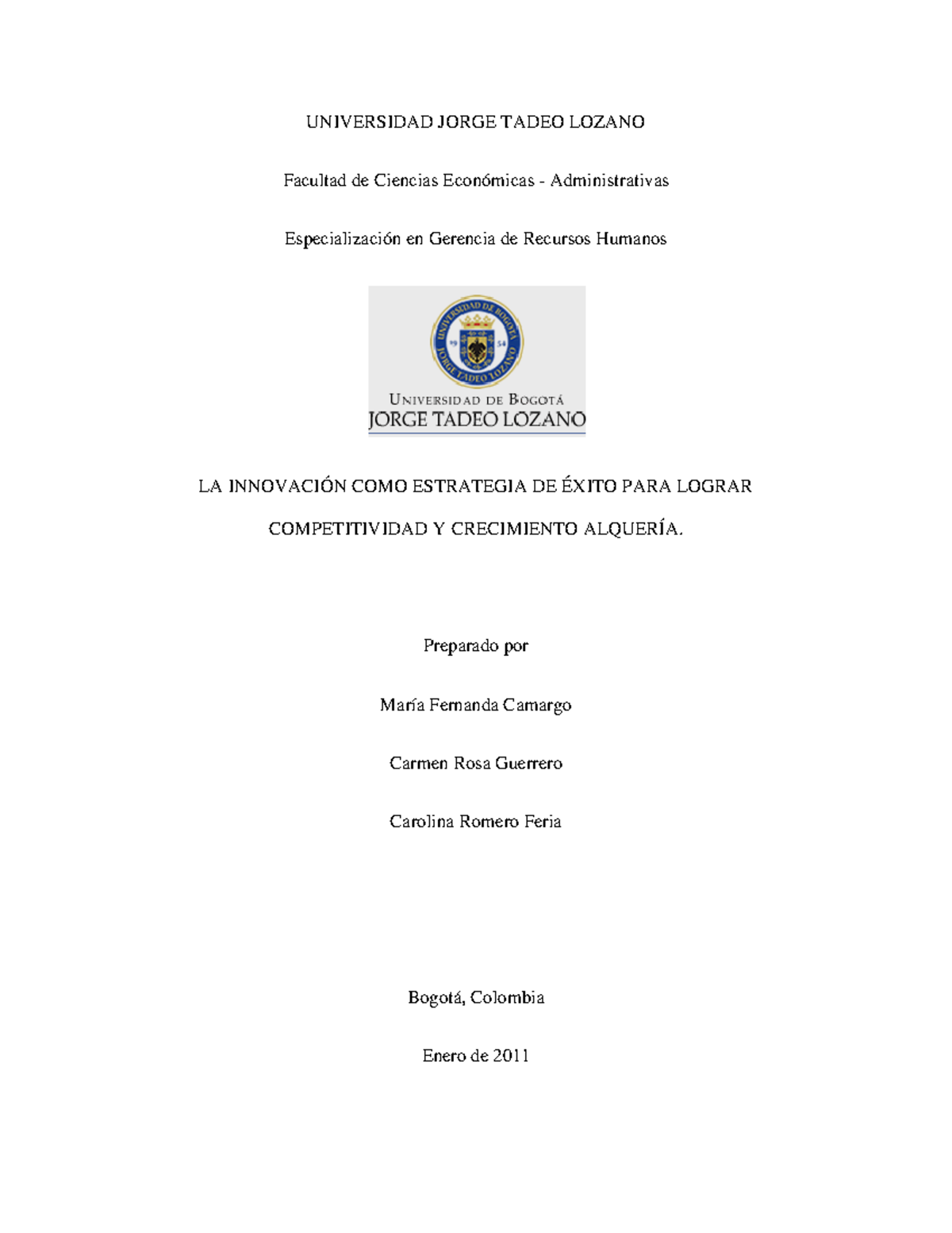 T186 - Innovación Estratégica en Alquería: Crecimiento y Competitividad ...