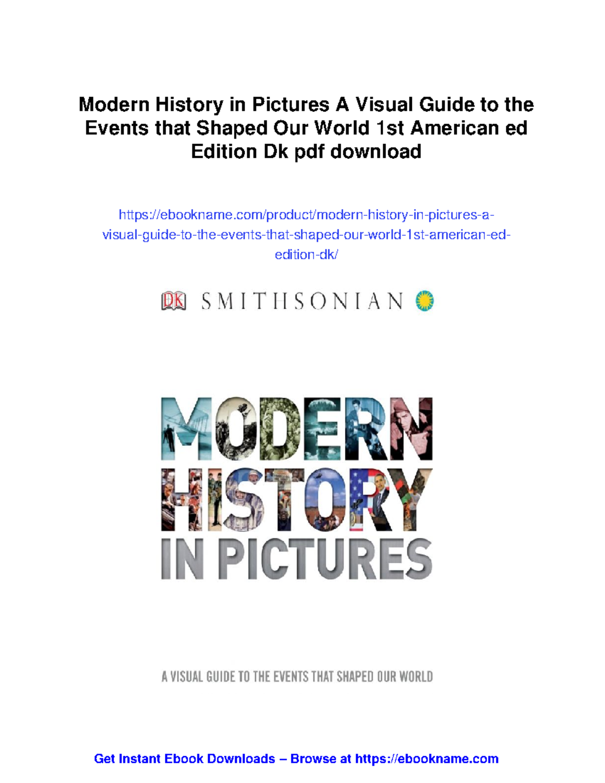 Modern History in Pictures: A Visual Guide to Key Events (1st Ed) - Studocu