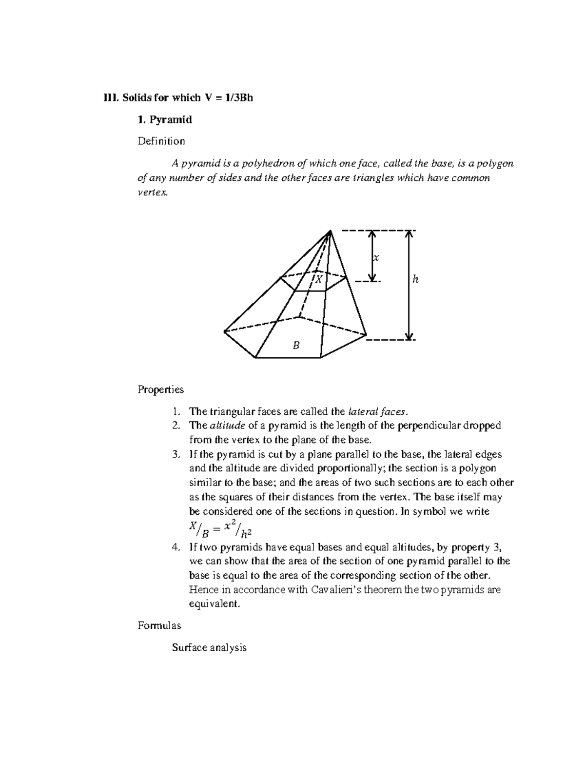 Solid Mensuration Concepts and Formulas (Course Code: Solid-Mensuration ...