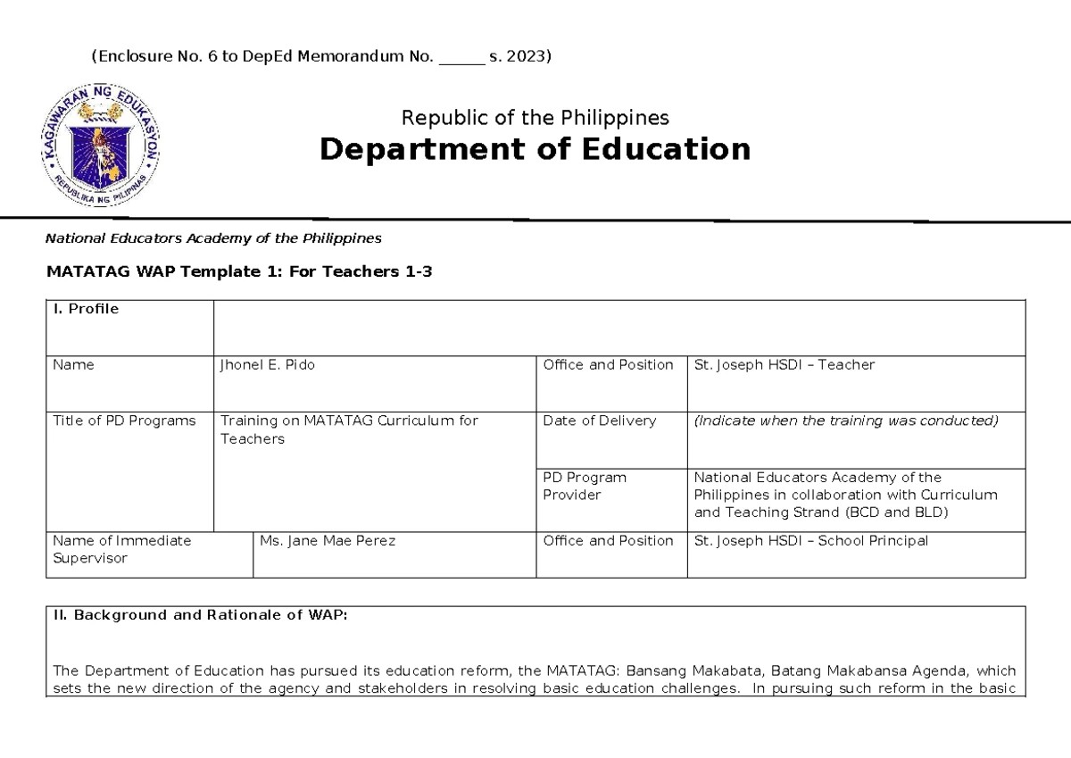 Filipino 7 Sample Curriculum Map in Matatag Curriculum 2nd Quarter ...