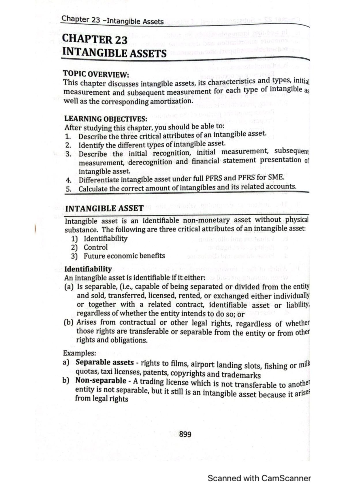 Auditing - Chapter 23: Understanding Intangible Assets and Their ...