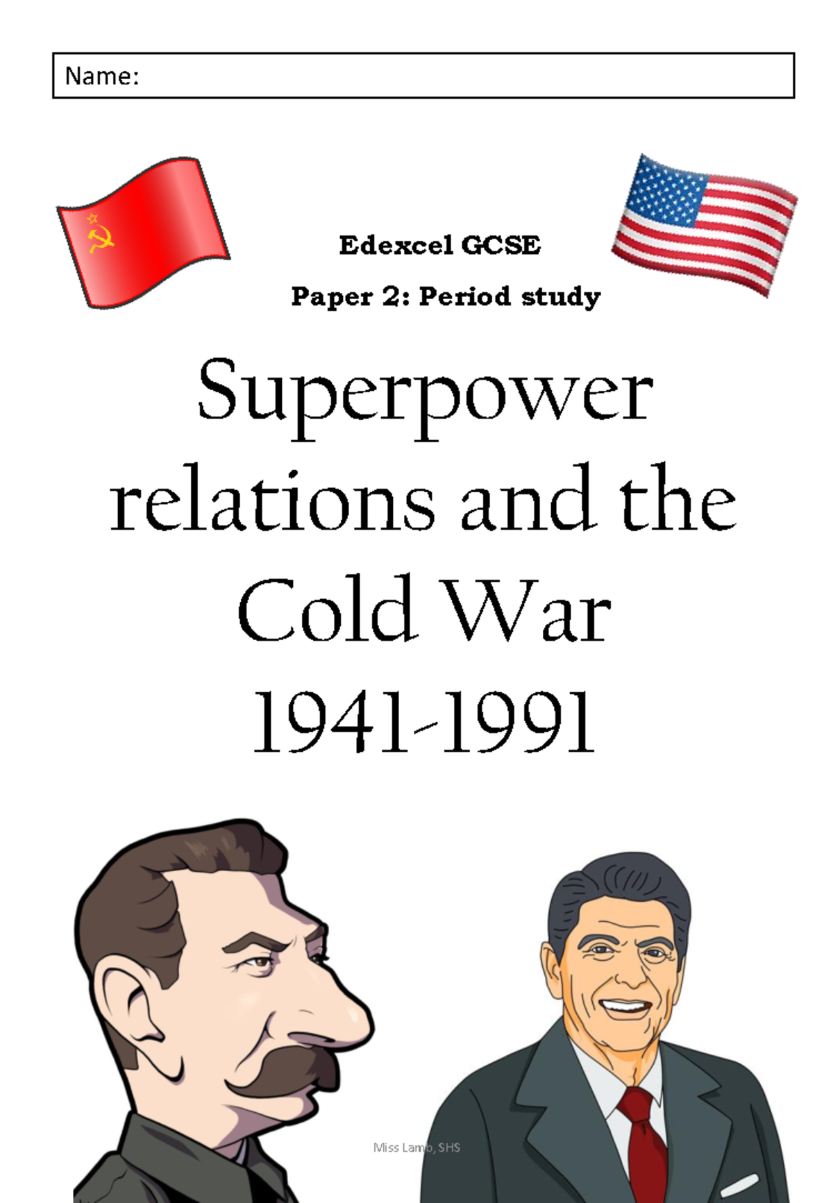 Superpowers-Revision-Booklet - Edexcel GCSE Superpower relations and ...