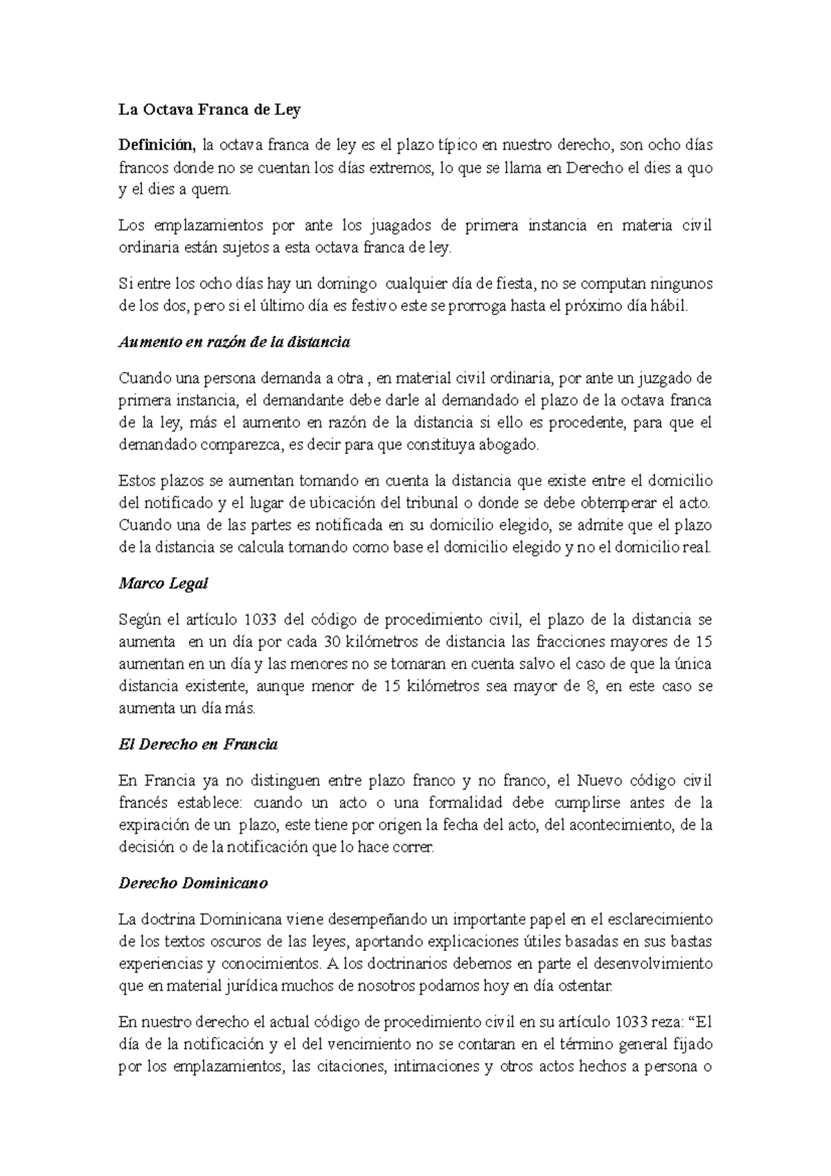 La Octava Franca de Ley - La Octava Franca de Ley Definición, la octava ...