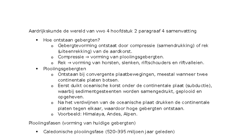 Aardrijkskunde VWO 4: Hoofdstuk 2 Paragraaf 4 Samenvatting ...