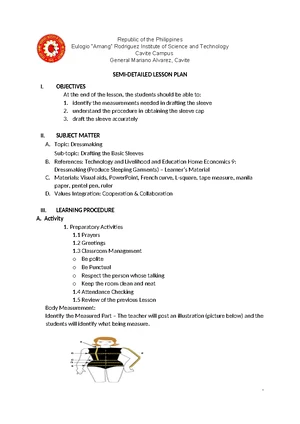 Deped Standard Template in Semi Detailed Lesson Plan - DepEd Semi ...