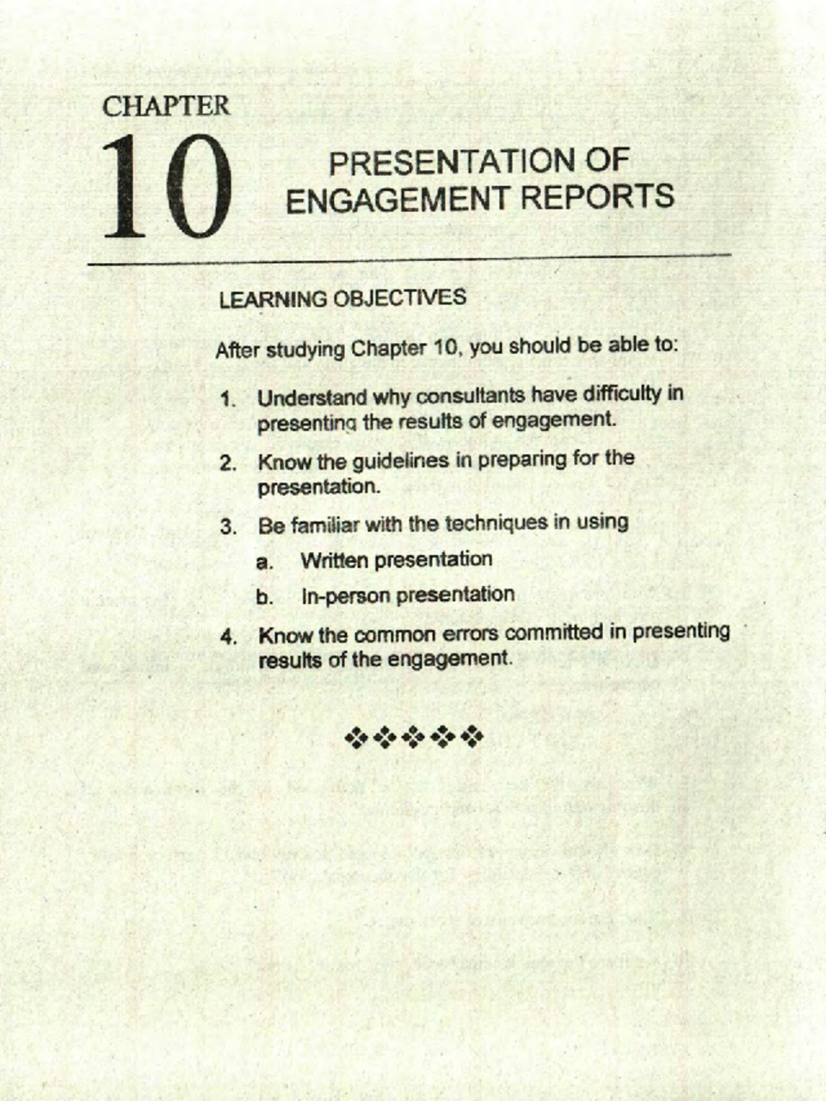 CHAPTER 10: ENGAGEMENT REPORT PRESENTATION STRATEGIES - Studocu