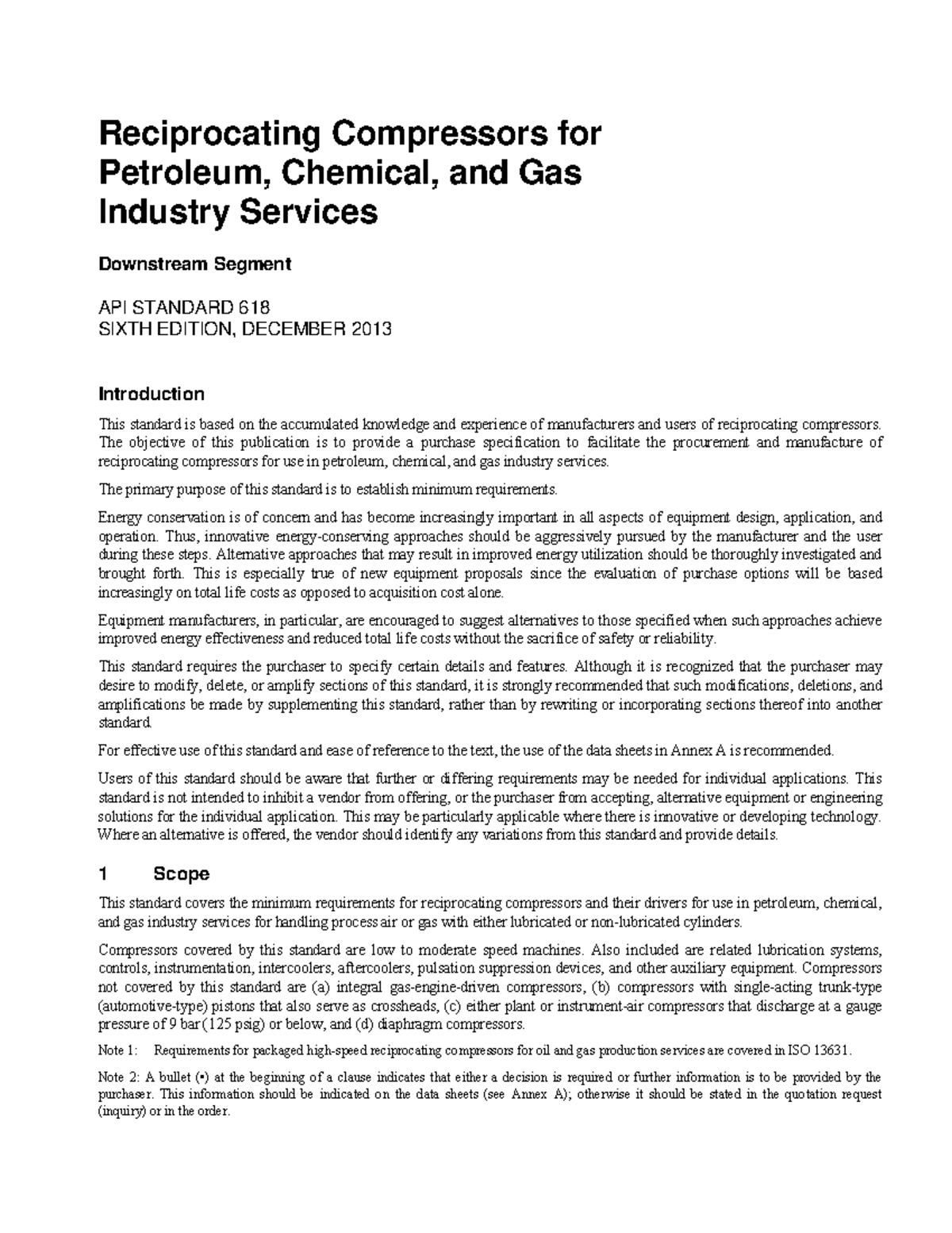 API Standard 618: 6th Edition Overview for Reciprocating Compressors ...
