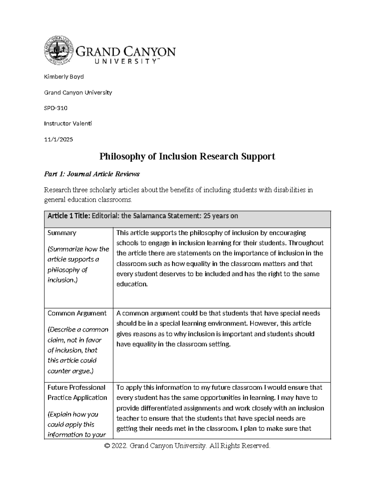 PHI-101 Philosophy of Inclusion Research Support: Article Reviews - Studocu