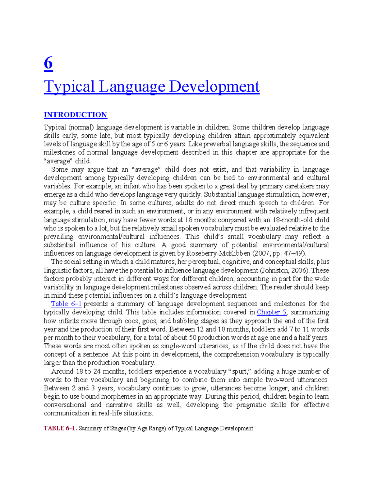 Typical Language Development in Children: Stages & Milestones - Studocu