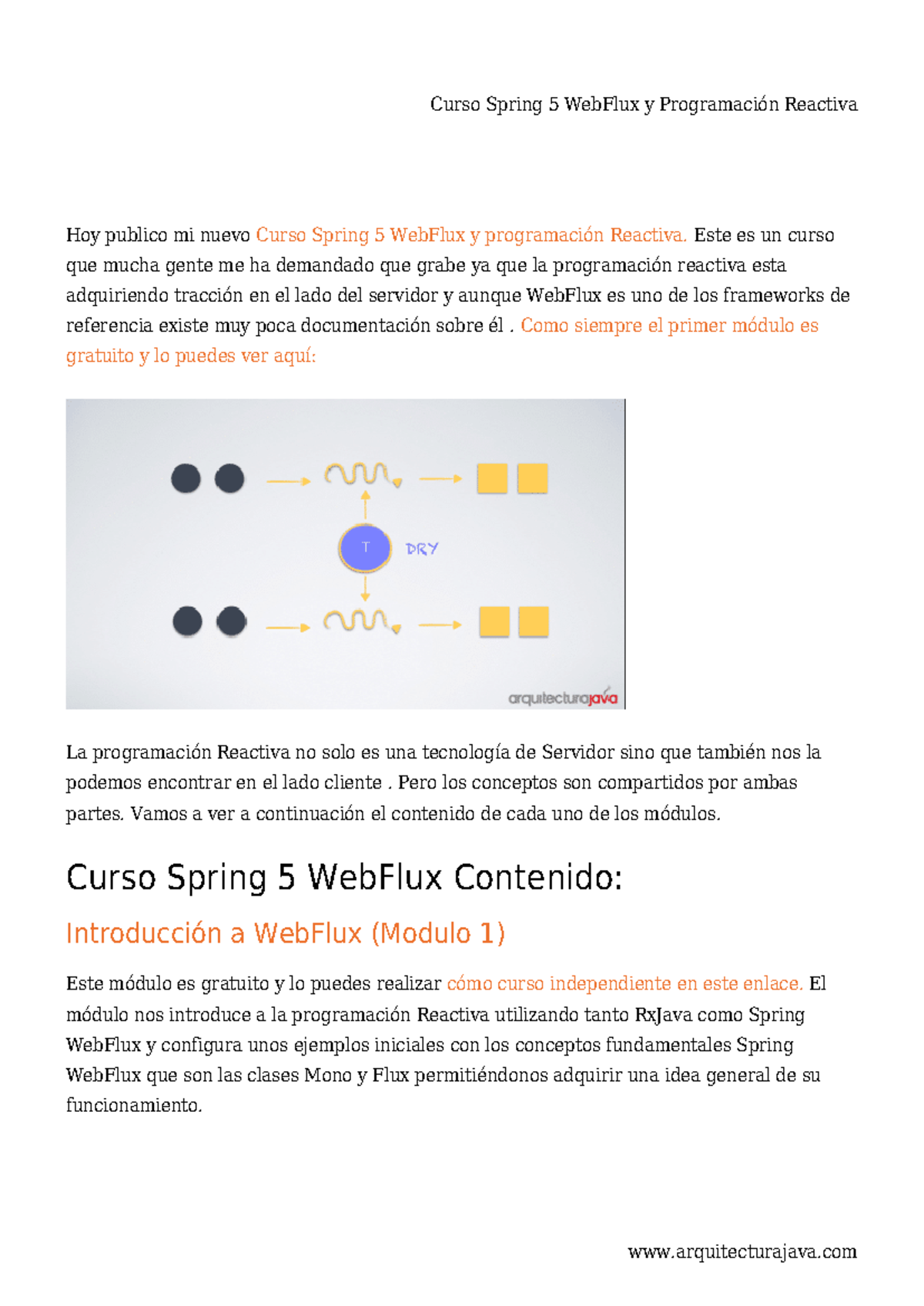 Curso Spring 5 Web Flux y Programación Reactiva - Este es un curso que ...