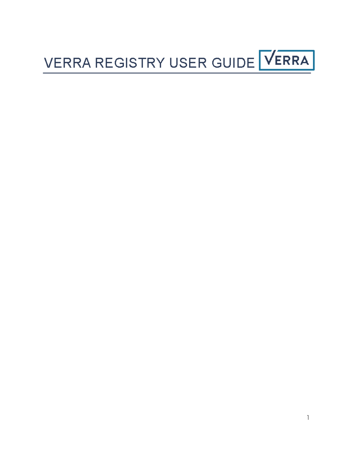 Verra Registry User Guide: Account Setup & Project Management - Studocu