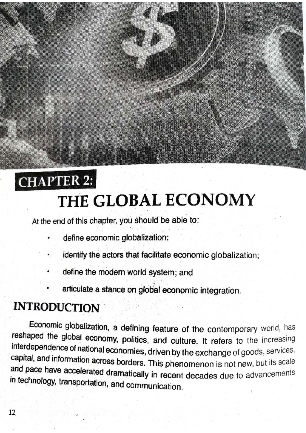 Chapter II: Understanding the Global Economy and Economic Globalization ...