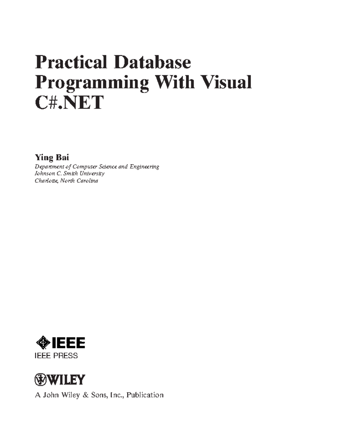 Practical Database Programming: A Comprehensive Guide for CSE 101 - Studocu