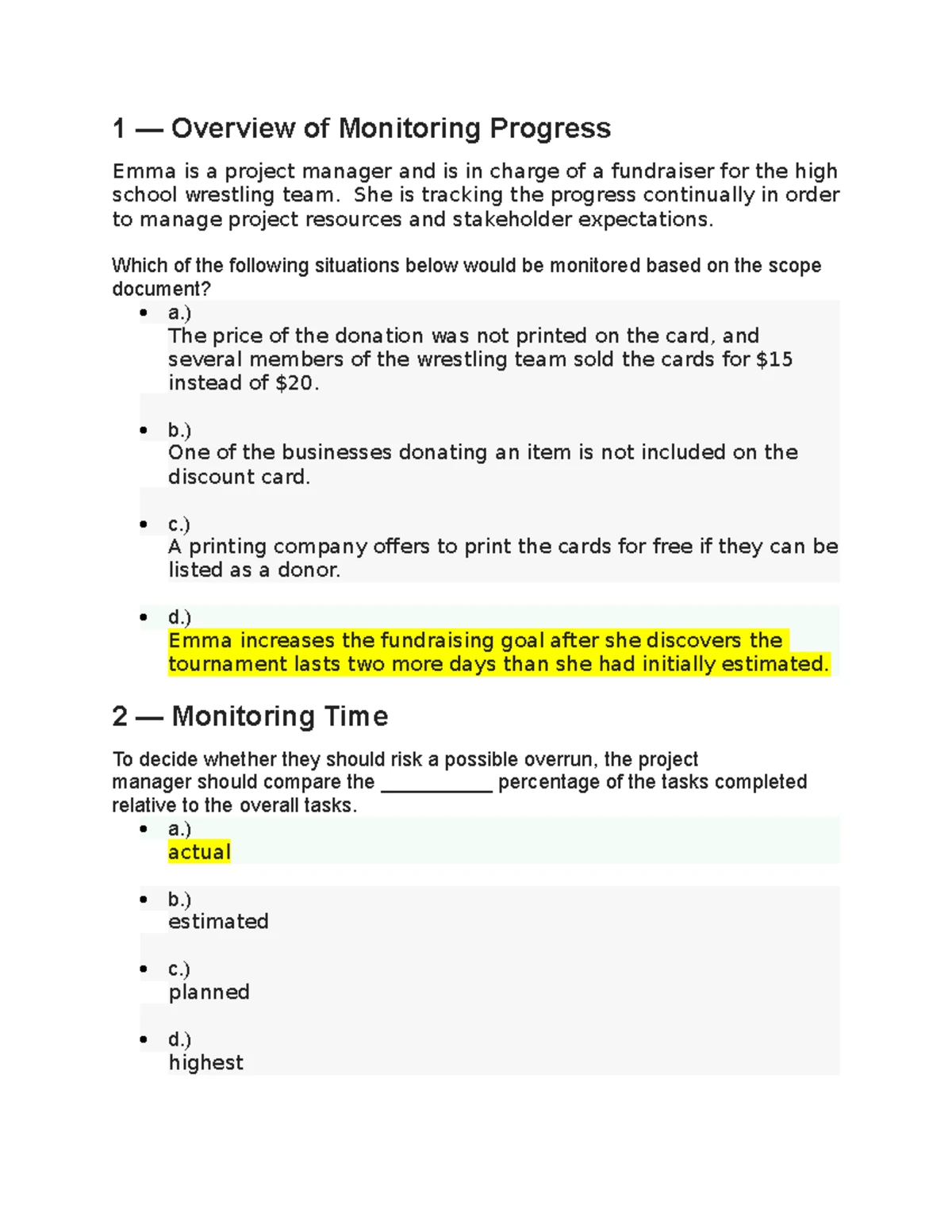 Project Management- Unit 3- Challenge 1- Project Communication and the Project Team - 1 ...