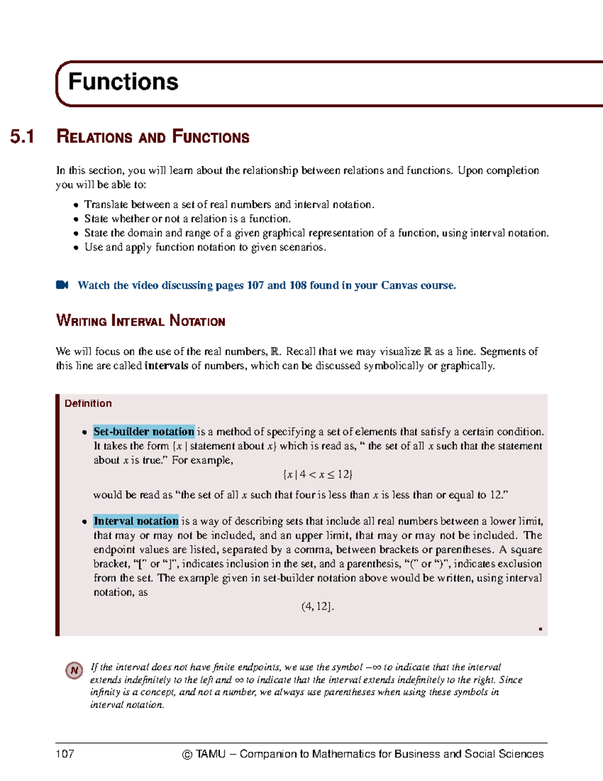 MATH 140 Lecture Notes: Chapter 5 - Relations and Functions - Studocu