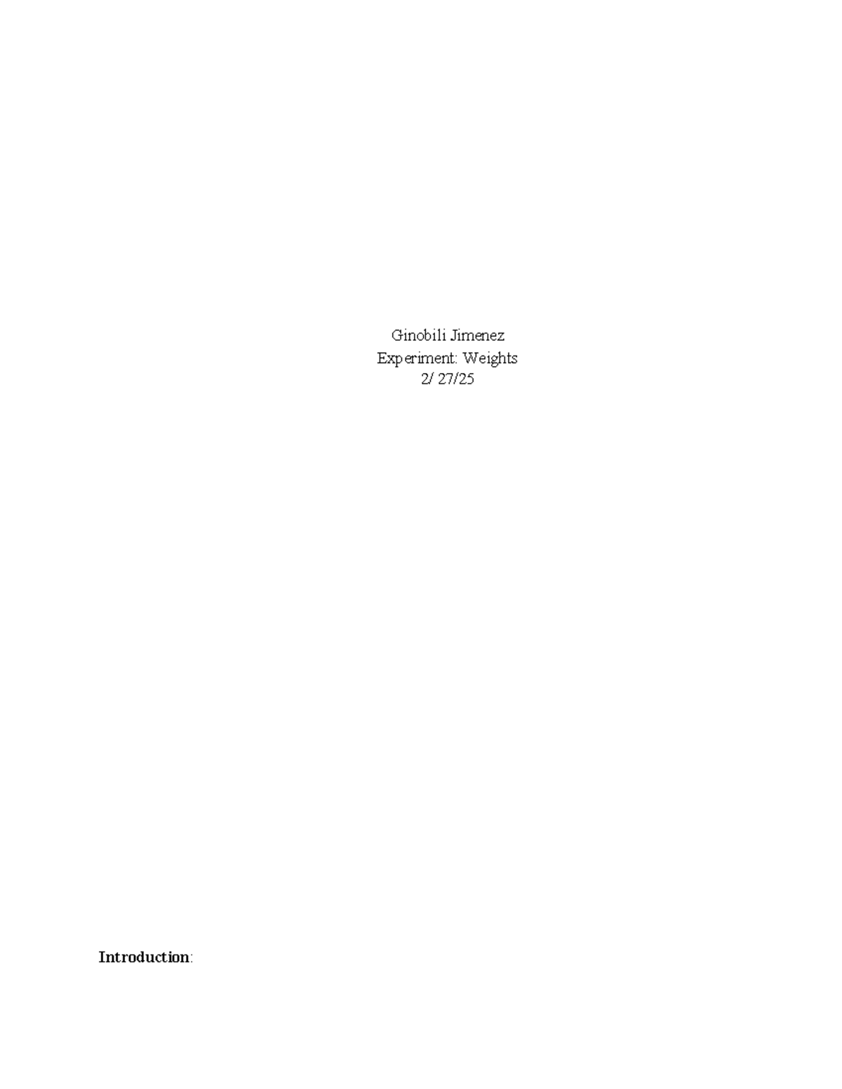 Lab 5 - Experiment on Equivalent Weights of Metals in Redox Reactions ...