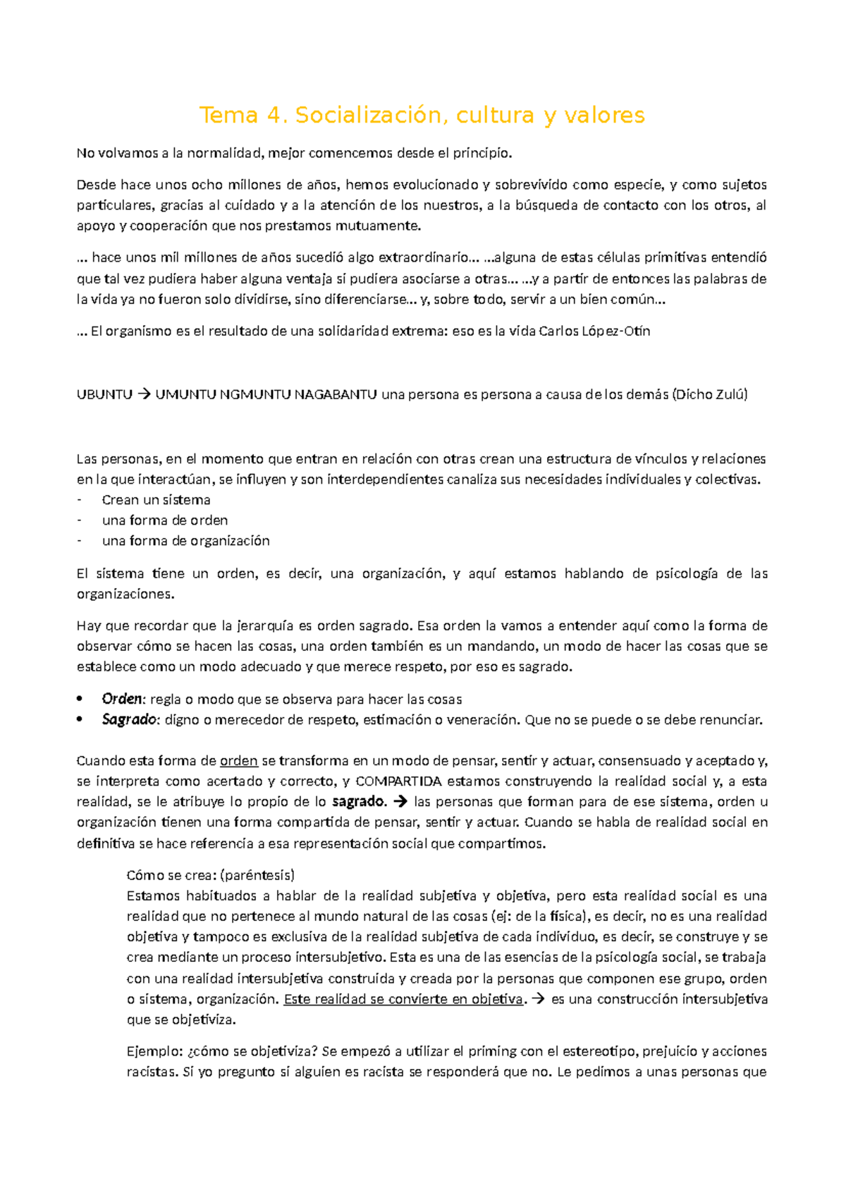 TEMA 4 - hsdw dw weffle r,ferfk nem - Tema 4. Socialización, cultura y ...