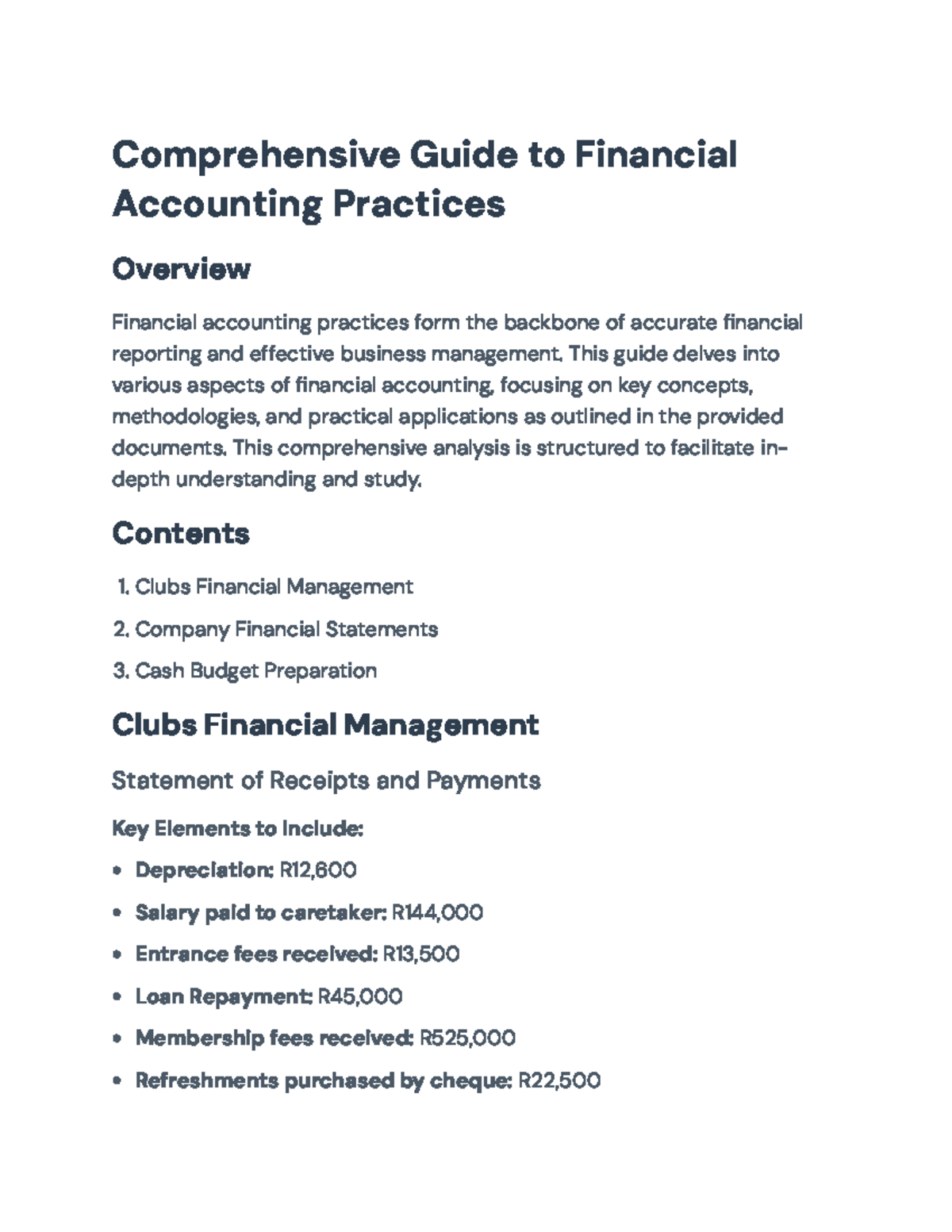 Comprehensive Guide to Financial Accounting Practices (ACCT101) - Studocu