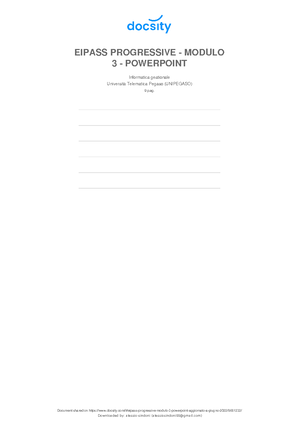 Eipass Powerpoint - esercitazzione - Per gestire e modificare l’aspetto dei bordi delle celle di ...