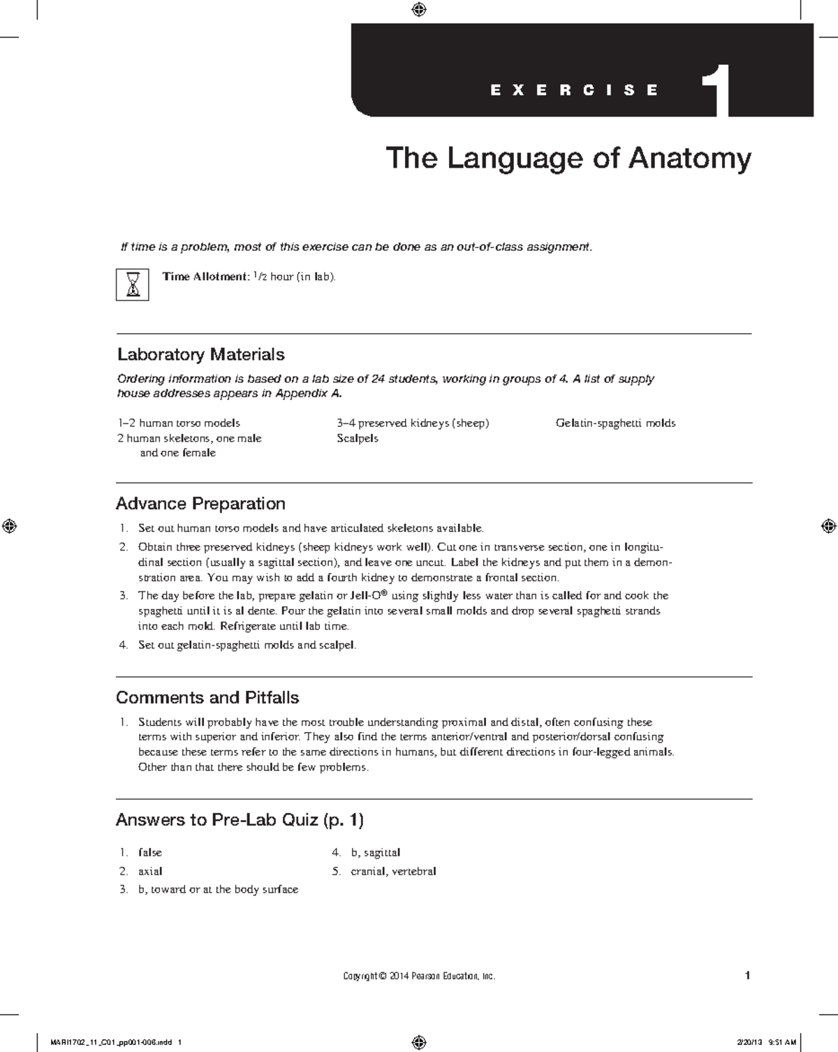 Assignment 1: Exploring the Language of Anatomy in Detail - Studocu
