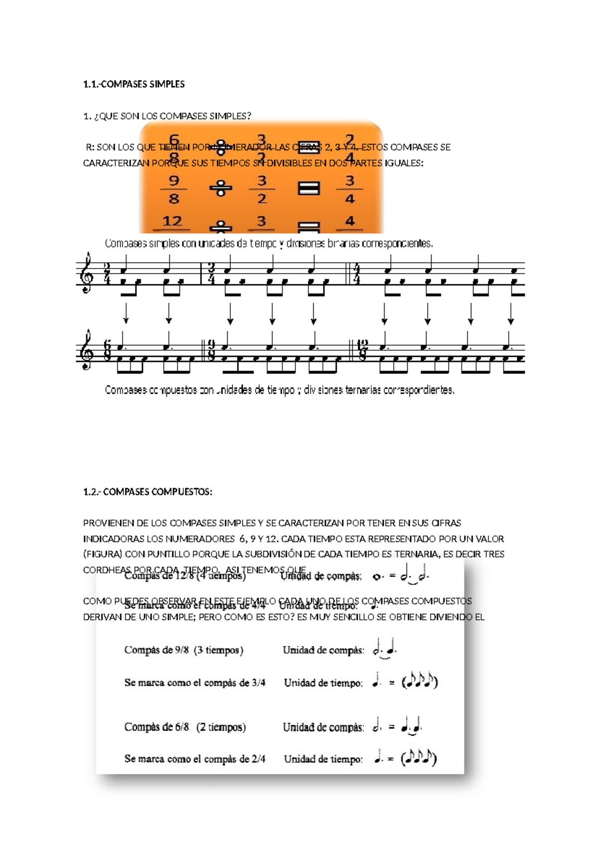 Compases Simples y Compuestos: Definición y Características - Studocu